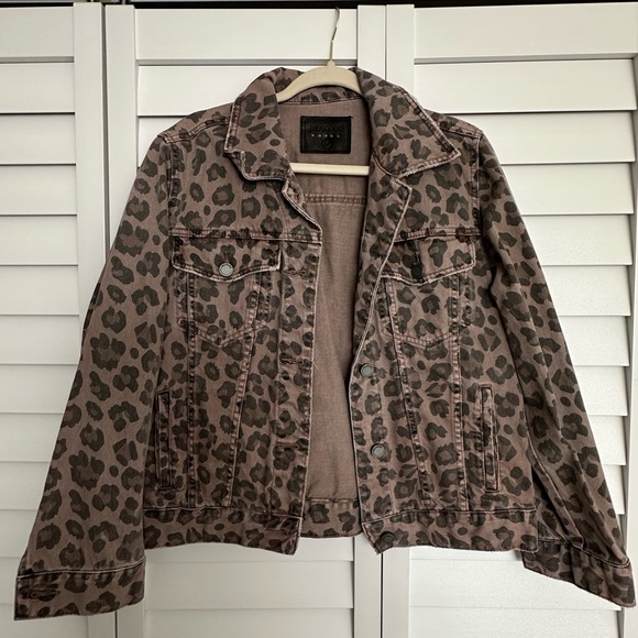 Blank NYC | Jackets & Coats | Blank Nyc Leopard Denim Jacket | Poshmark